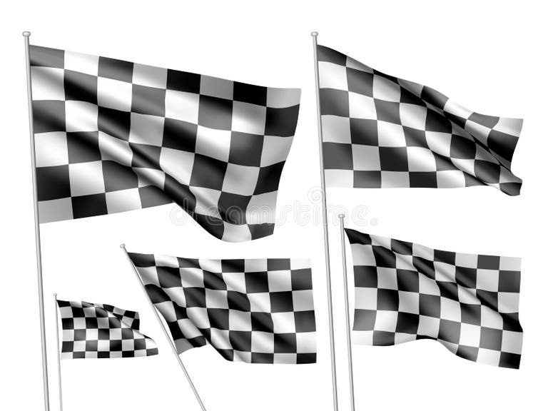 Chequered Vector Flags Stock Illustrations – 1,041 Chequered Vector ...