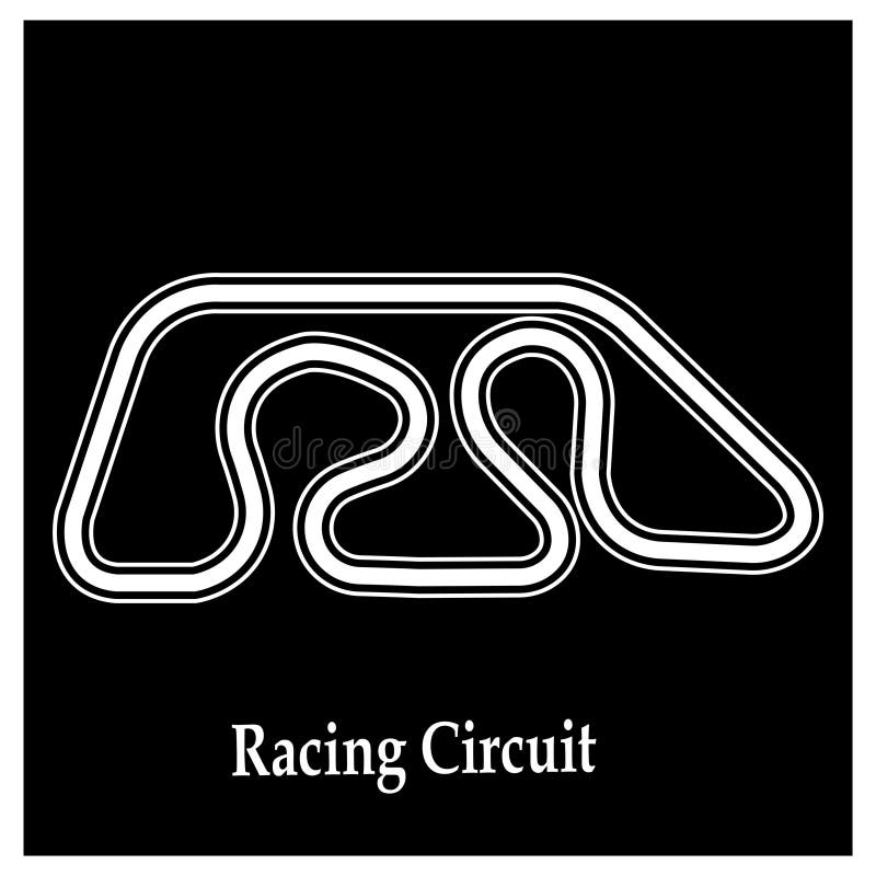 Racing circuit icon stock vector. Illustration of motor - 293809824