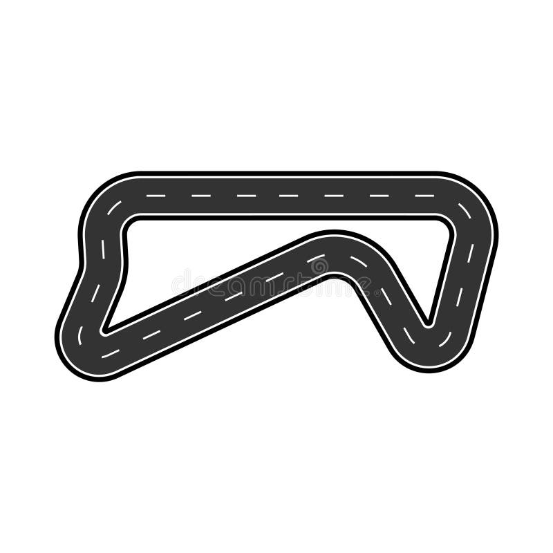 Racing circuit icon vector stock illustration. Illustration of grand ...