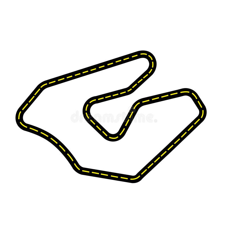 Racing circuit icon stock vector. Illustration of autodrome - 293809826
