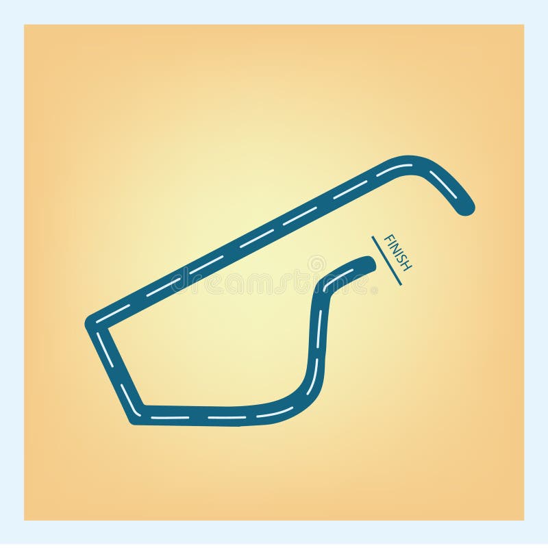Racing Circuit. Vector Illustration Decorative Design Stock Vector ...