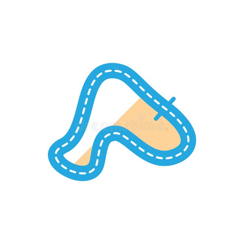Racing Circuit. Vector Illustration Decorative Design Stock Vector ...
