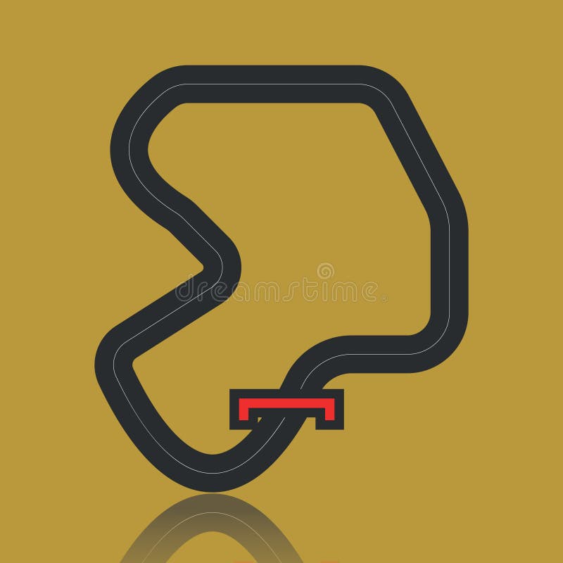 Racing Circuit. Vector Illustration Decorative Design Stock Vector ...
