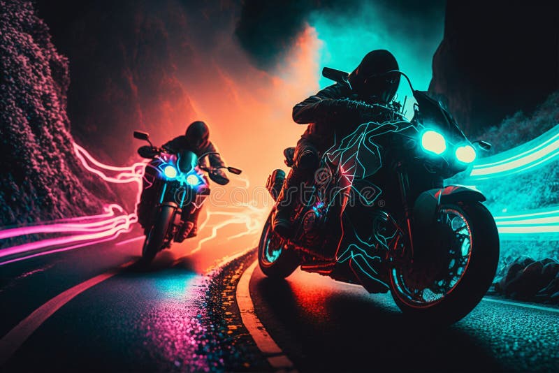Cyberpunk Motorcycles Stock Illustrations – 57 Cyberpunk Motorcycles ...