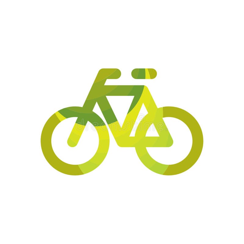 Racing Cycle with Green Color Stock Illustration - Illustration of ...