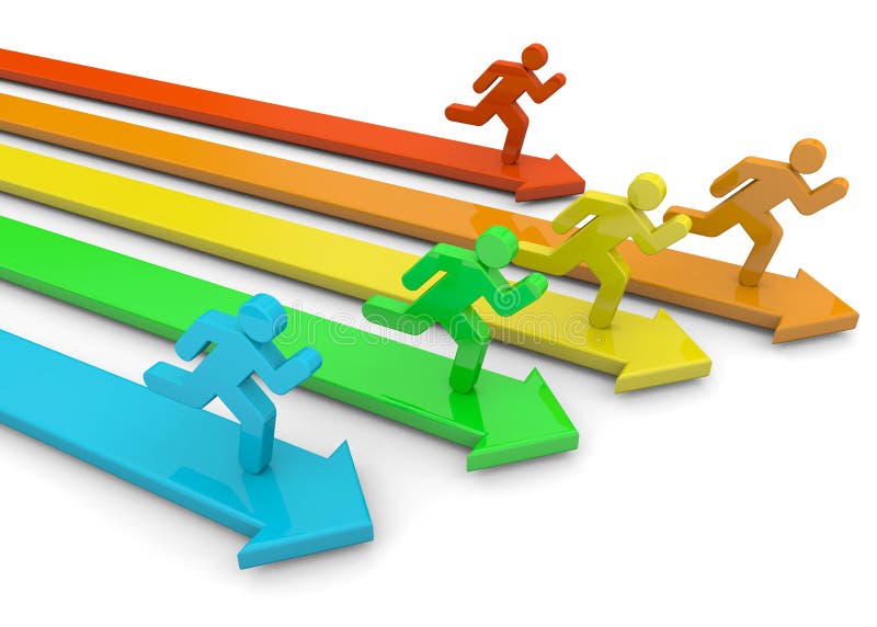 Racing - 3D stock illustration. Illustration of runners - 51317520