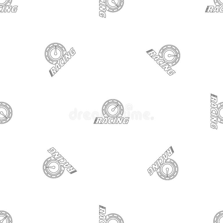 Racing Dashboard Pattern Seamless Vector Stock Vector - Illustration of ...