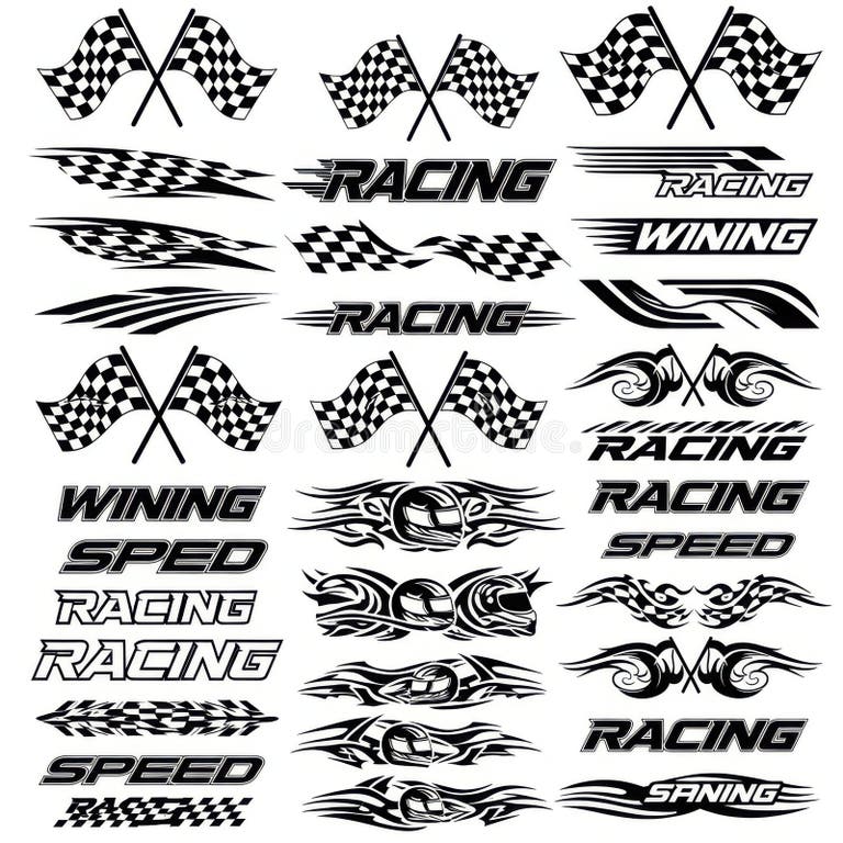 Racing Decals Background Stock Illustrations – 1,757 Racing Decals ...