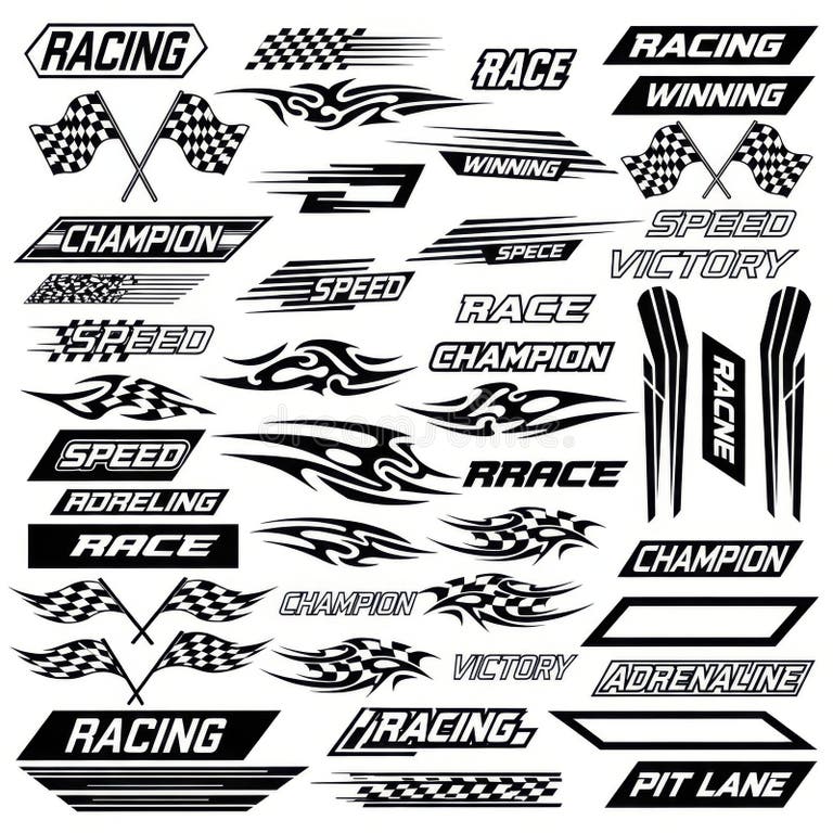 Racing Decals Background Stock Illustrations – 1,757 Racing Decals ...