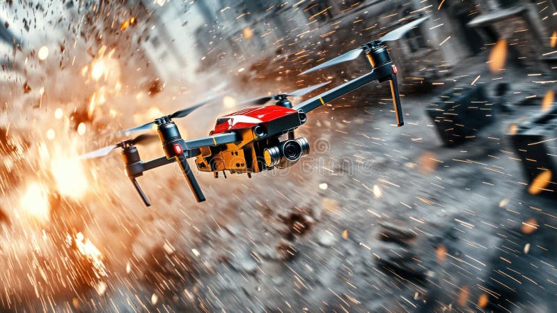 Racing Drone Skillfully Navigating an Intense Obstacle Course with ...