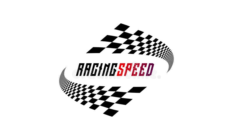 Racing Flag Design Template. Race Flag Design Vector. Speed Flag Simple ...