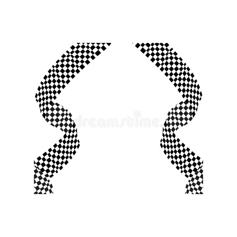 Racing Flag Finish Race Waving Free Vector Illustration Stock Vector ...