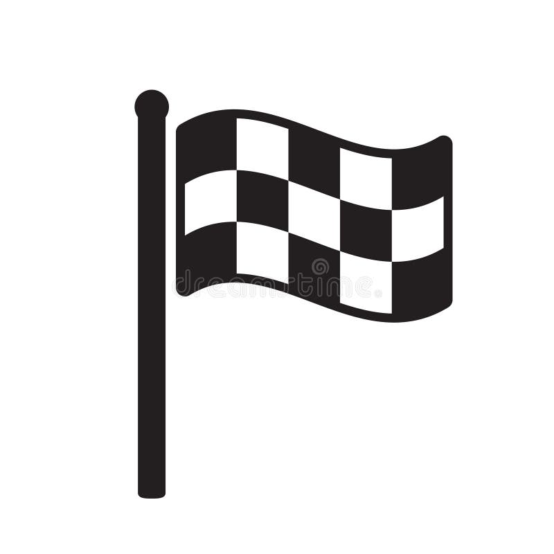 Racing Flag Icon Vector Design Illustration Stock Vector - Illustration ...