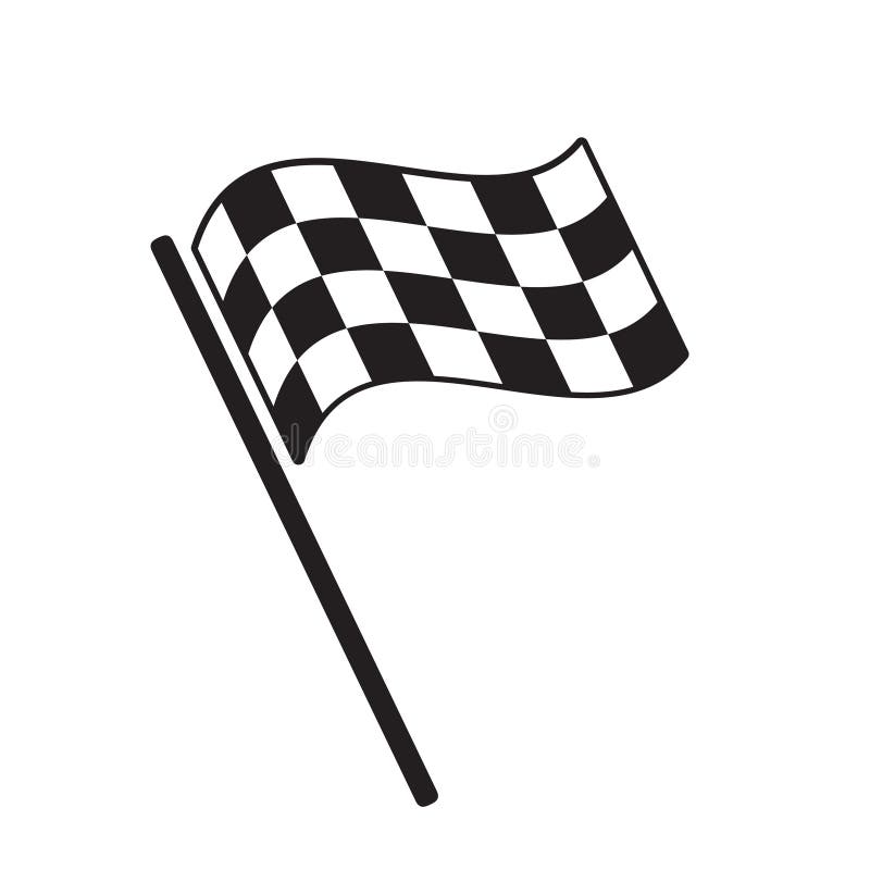 Racing Flag Icon Vector Design Illustration Stock Vector - Illustration ...
