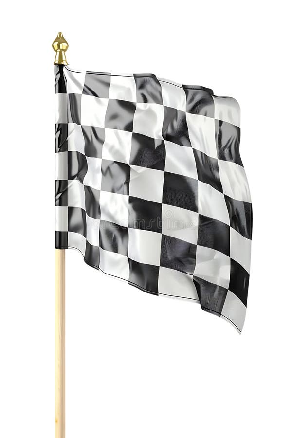 A Racing Flag Isolated Against a Transparent Background Stock ...
