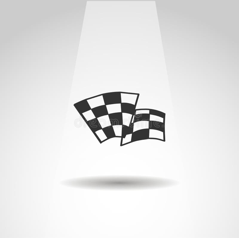 Racing Flag Icon, Simple Racing Flag Icon Stock Vector - Illustration ...