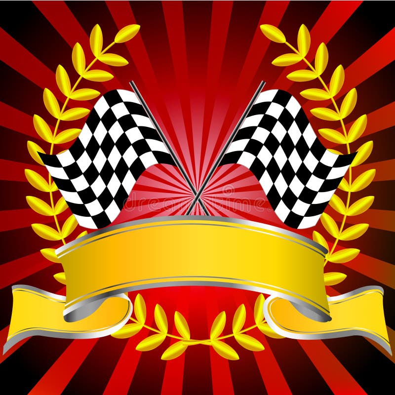 Background with Checkered Racing Flag. Stock Vector - Illustration of ...