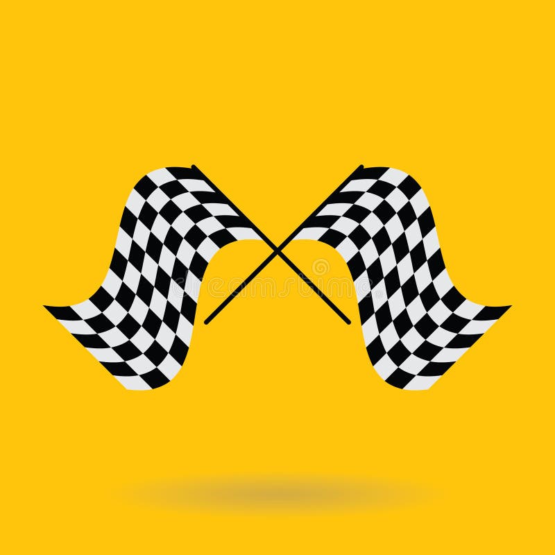 Racing Flags. Vector Illustration Decorative Design Stock Vector ...