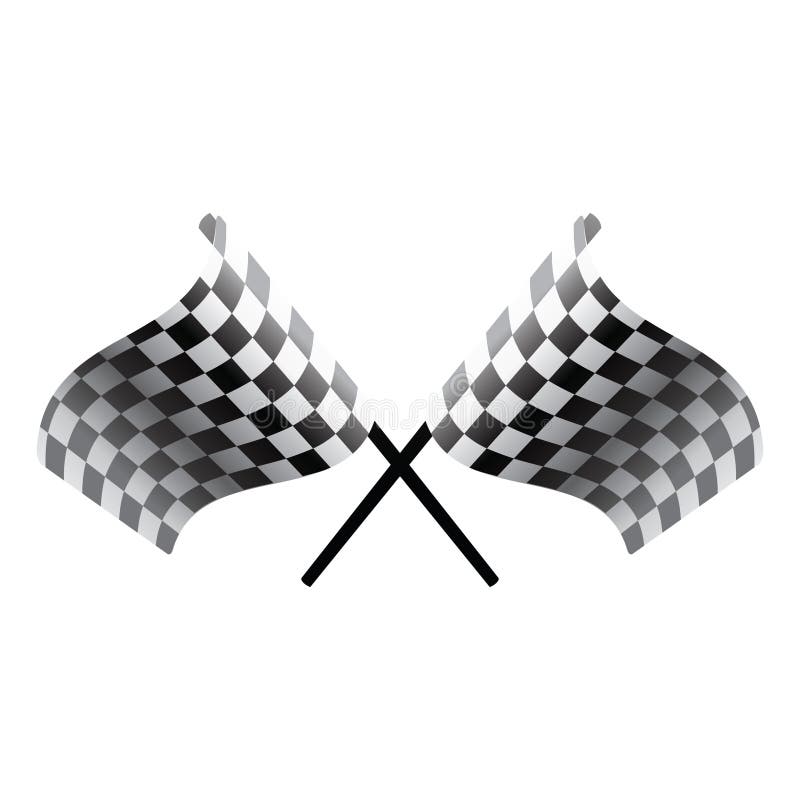 Racing Flags. Vector Illustration Decorative Design Stock Vector ...