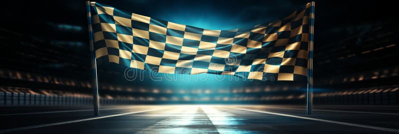 Racing Flags Wave in the Spotlight, Marking the Thrill of Speed and ...