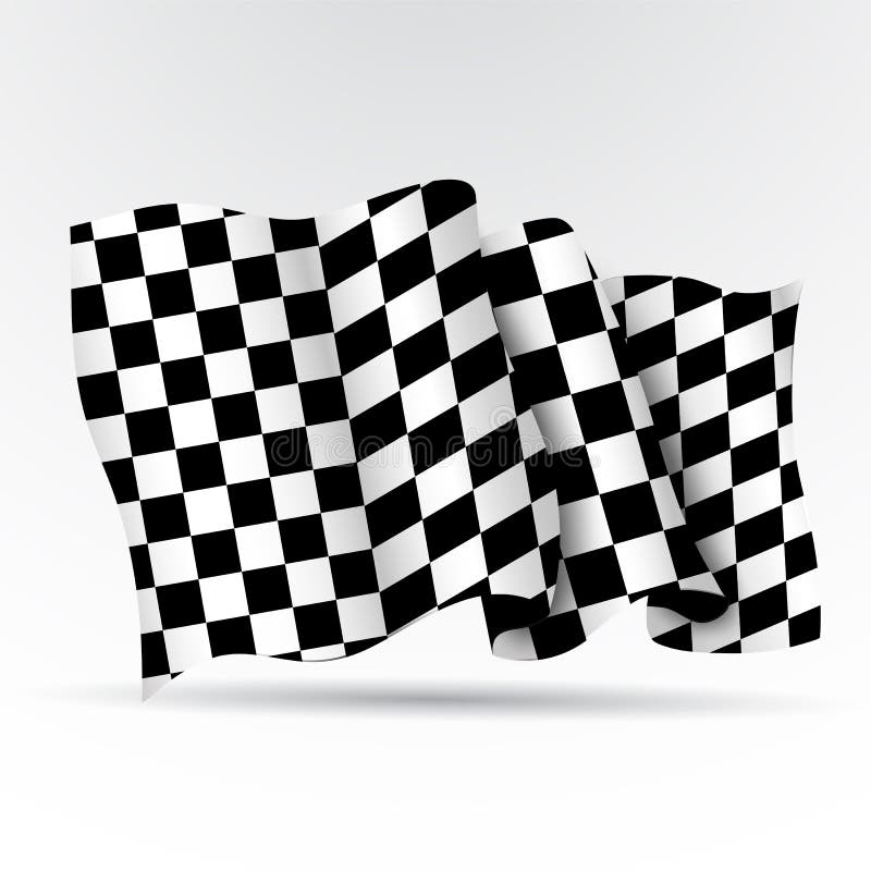 Racing Flags on Blue Halftone Background Stock Vector - Illustration of ...