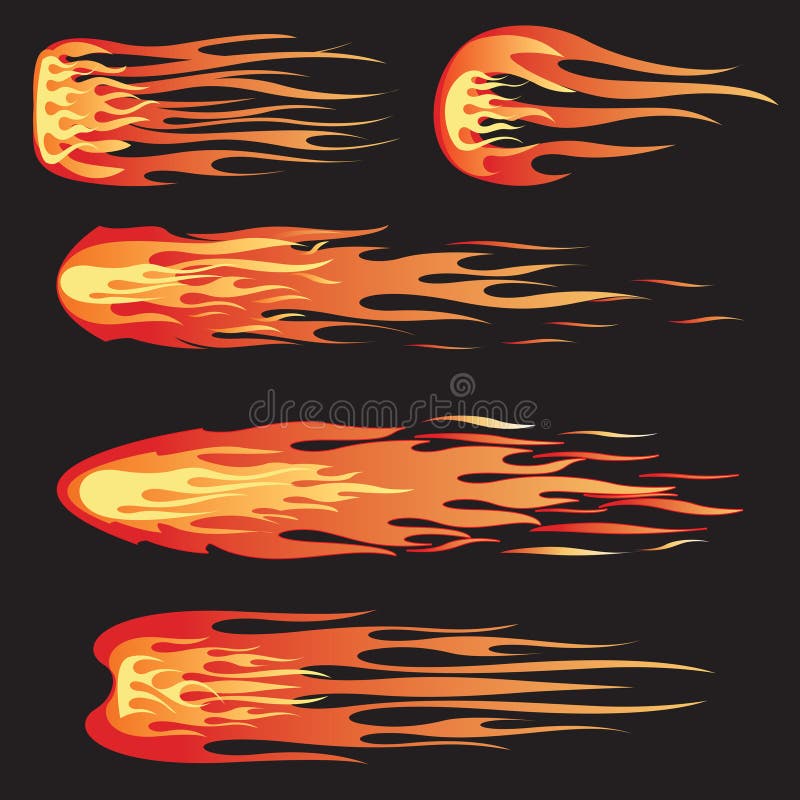 Two fire flames. stock vector. Illustration of heat, dangerous - 33566492