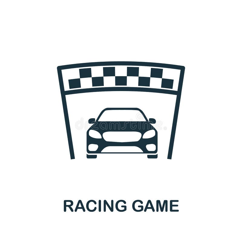 Racing Game Icon. Simple Element from Game Development Collection ...