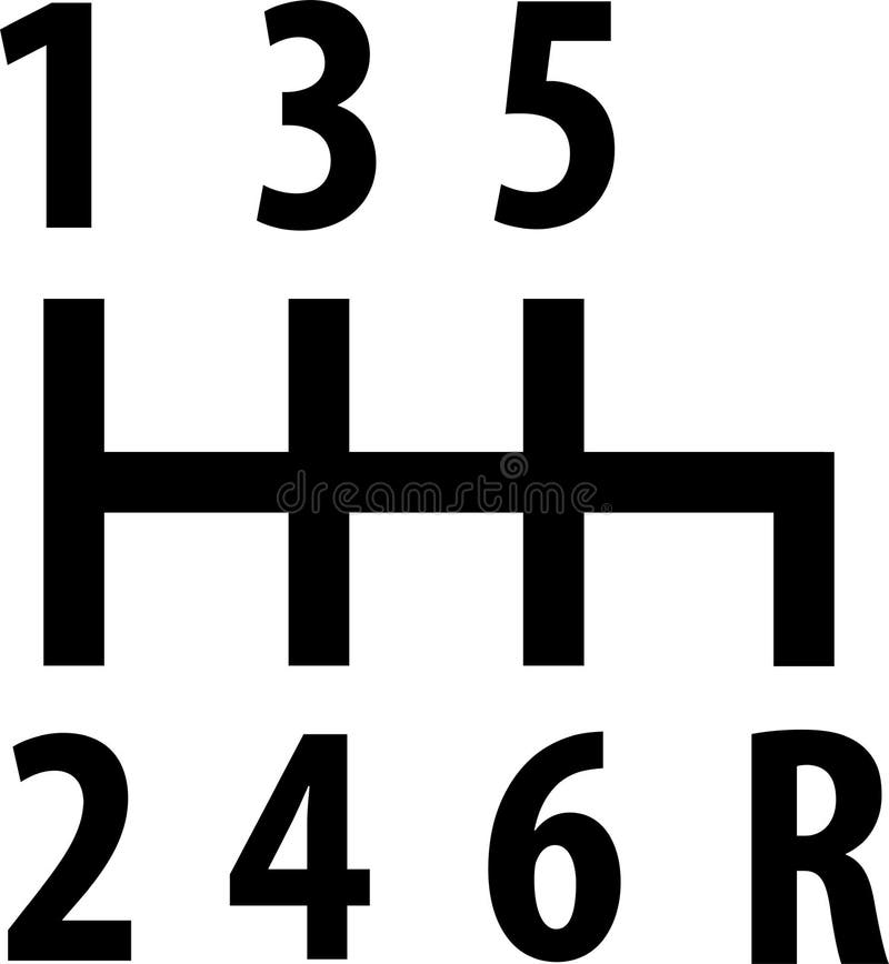 Racing Gear Shift stock illustration. Illustration of three - 6527380