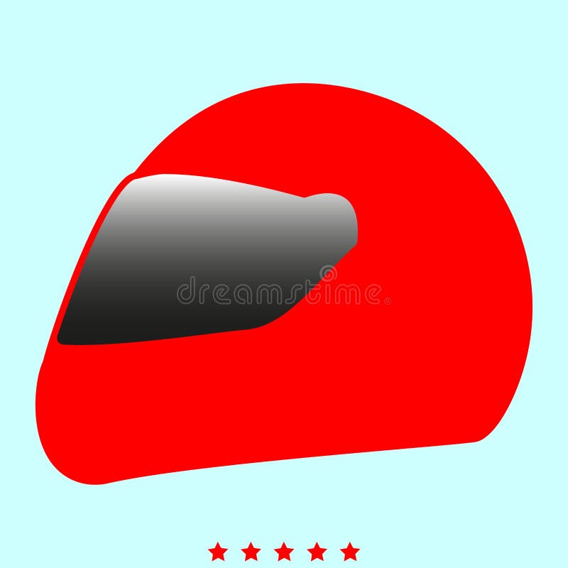 Racing helmet it is icon . stock vector. Illustration of power - 98912494