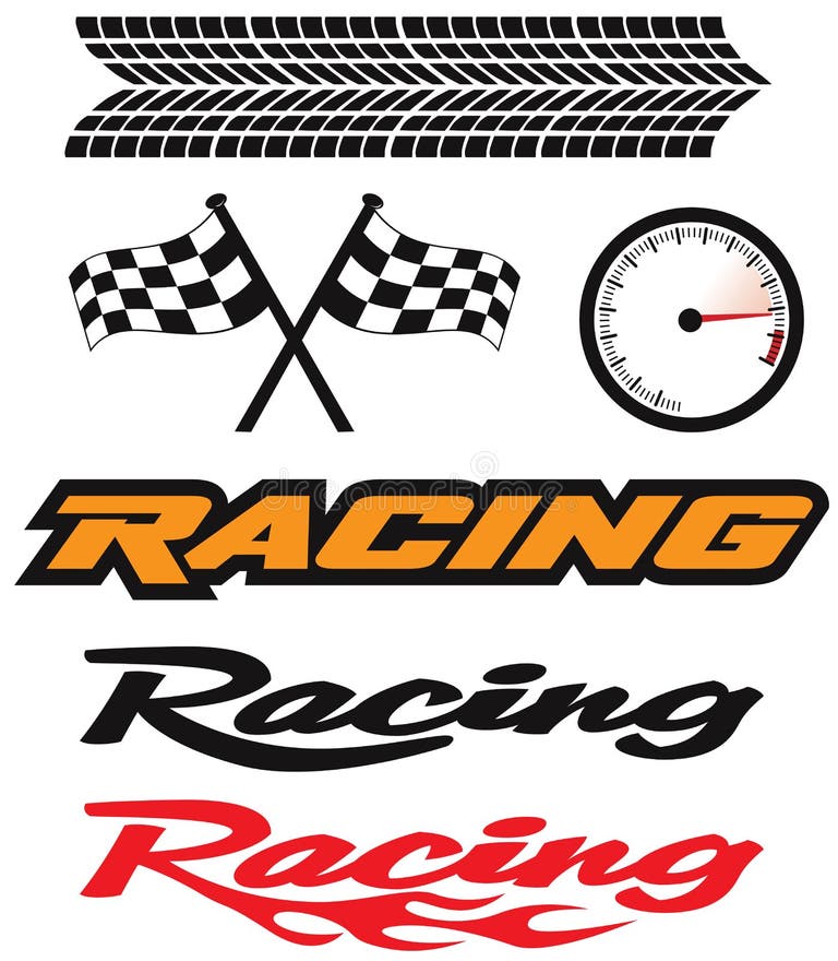 Racing Script Stock Illustrations – 325 Racing Script Stock ...