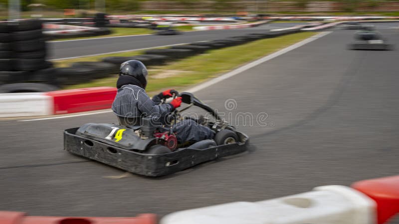 Racing Kart stock image. Image of accelerate, motion - 217535861