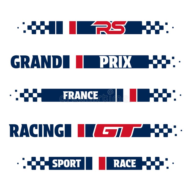 Racing labels France stock illustration. Illustration of championship ...