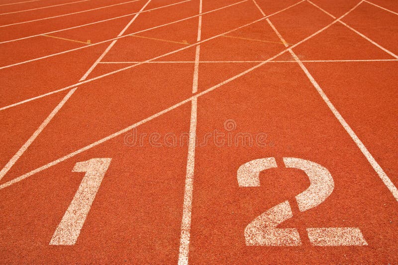 Racing lane with numbers stock photo. Image of lane, paint - 10227092
