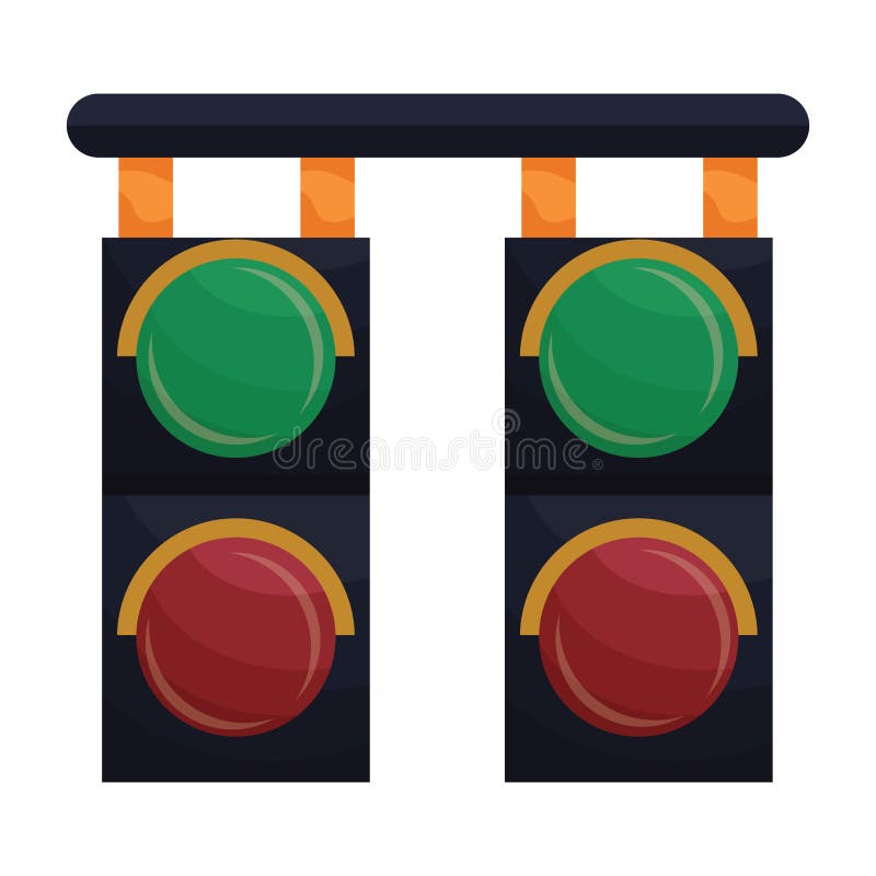 Racing Lights. Vector Illustration Decorative Design Stock Vector ...