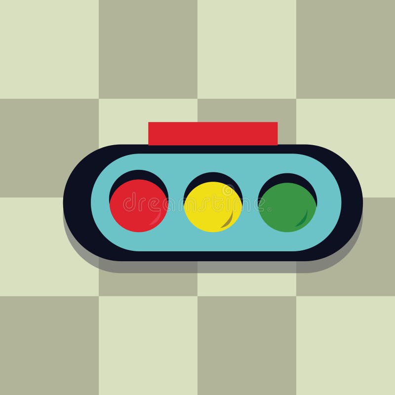 Racing Lights. Vector Illustration Decorative Design Stock Vector ...