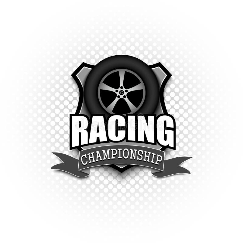 Racing Logo Template Design Stock Vector - Illustration of label ...