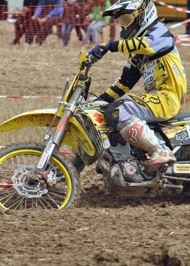 Racing motocross driver editorial image. Image of offroad - 43823015