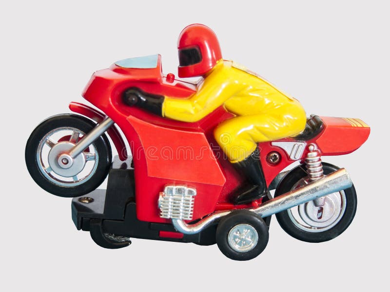 Racing Motorcycle Model Toy / Isolated White Stock Photo - Image of ...
