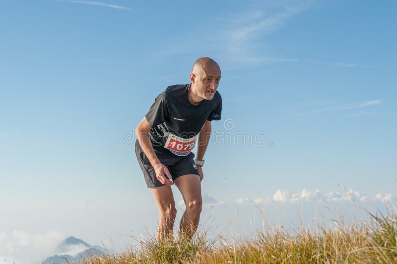 Racing in the mountains editorial image. Image of energy - 97005125