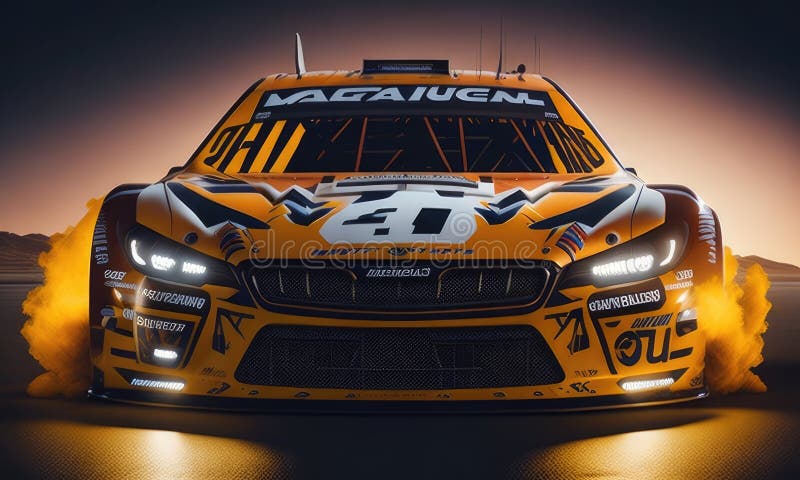 Racing NASCAR car stock illustration. Illustration of design - 281233947