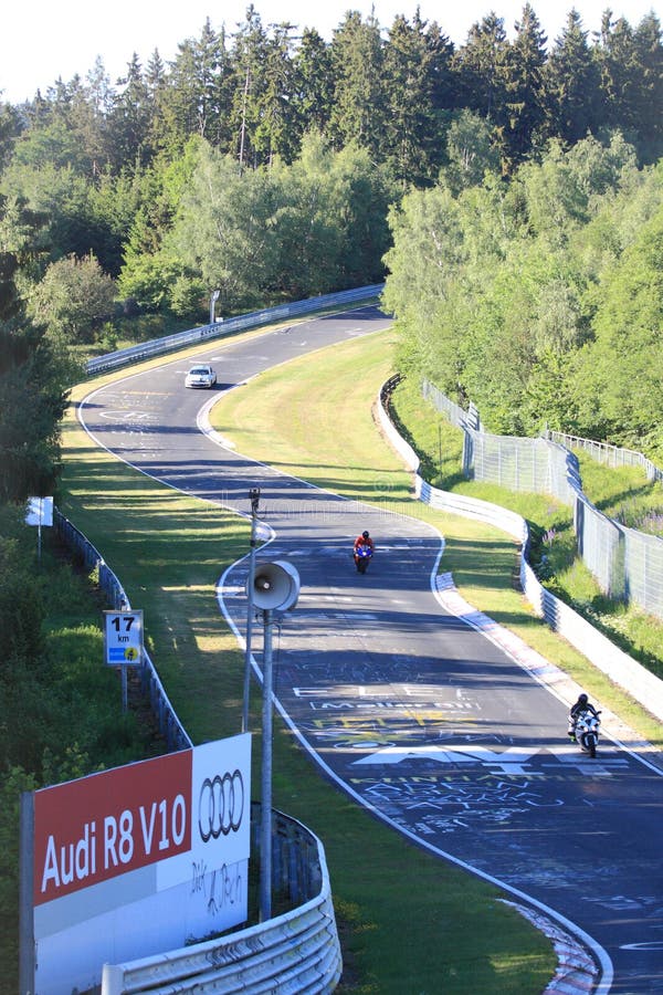 Racing on the Nurburgring editorial photography. Image of curbstones ...
