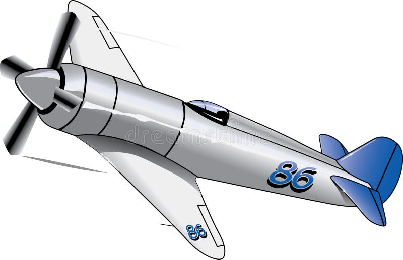 Racing Plane 2 stock illustration. Illustration of fast - 42995191