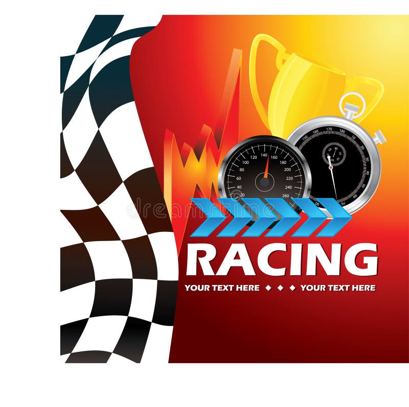 Speed Racing Logo Event stock vector. Illustration of sport - 55889644