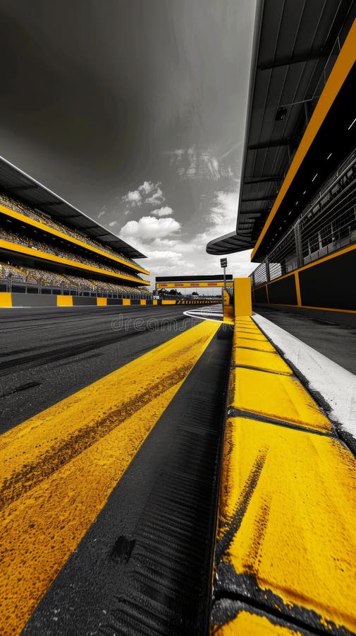 Racing Ring with an Open Wheel Formula Car Stock Image - Image of ...