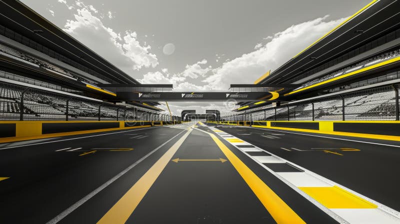 Racing Ring with an Open Wheel Formula Car Stock Image - Image of fast ...