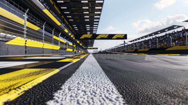 Racing Ring with an Open Wheel Formula Car Stock Image - Image of speed ...