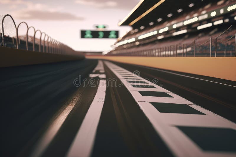 Racing Road, Car Track Generative AI Stock Illustration - Illustration ...