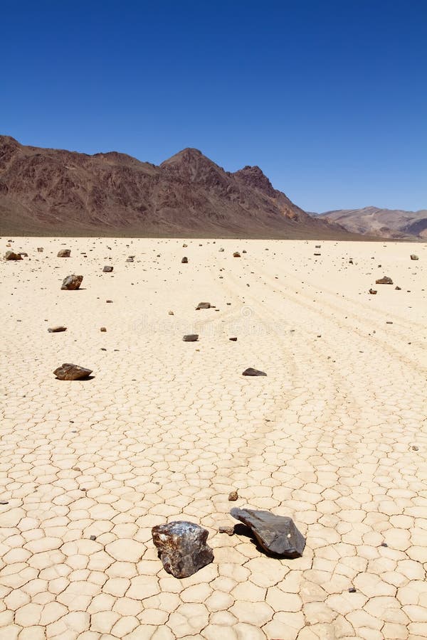 Racing Rock in Death Valley Stock Image - Image of california, death ...