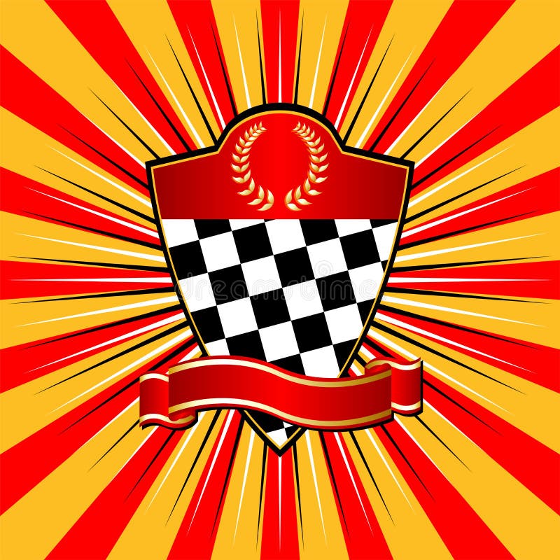 Racing Shield stock vector. Illustration of competition - 11082965