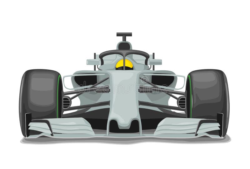 Formula One Car Front View Stock Illustrations – 287 Formula One Car ...